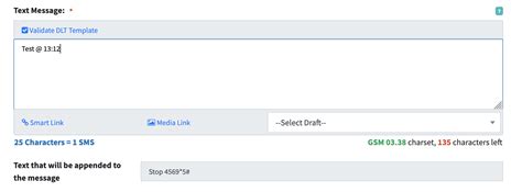 Append Text Enhancement For Promotional Route Users Smpp Center