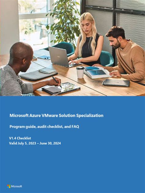 V14 Msft Azure Vmware Solution Spec Audit Checklist Program Faq