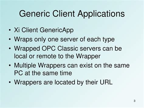 Ppt Configuring And Running The Opc Net Generic Clients Powerpoint