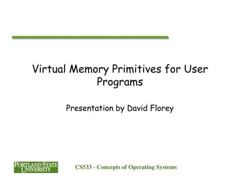 Ppt Virtual Memory Primitives For User Programs Powerpoint