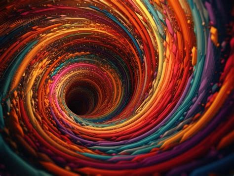 Premium Ai Image Colorful Swirling Radial Vortex Background Created With Generative Ai Technology