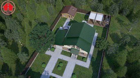 Проект СД 4 Интересный проект двухэтажного дома из СИП панелей 168м2 двухэтажный Канадский дом