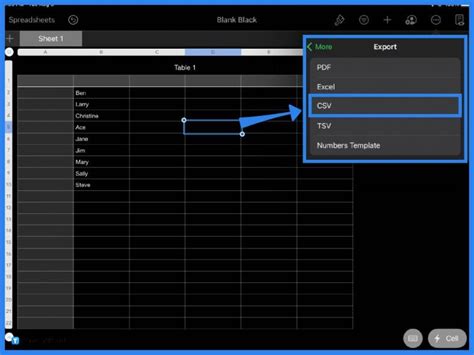 how to convert csv file in apple numbers