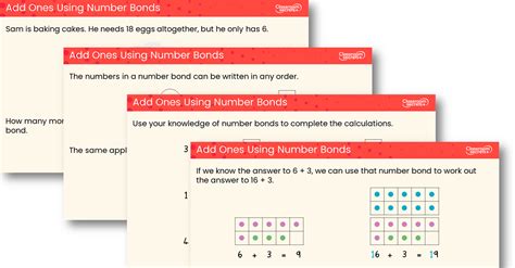 Add Ones Using Number Bonds Teaching Powerpoint Classroom Secrets Classroom Secrets