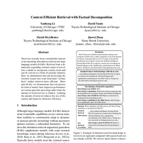 Context Efficient Retrieval With Factual Decomposition Acl Anthology