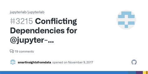 Conflicting Dependencies For Jupyter Widgets Jupyterlab Manager Issue