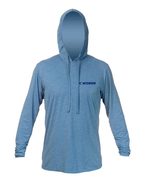 Contender Hilo Mens Long Sleeve Hooded Performance Shirt Contender