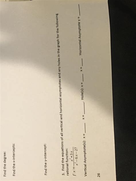 Solved Find The Degree Find The X Intercepts Find The Chegg Com