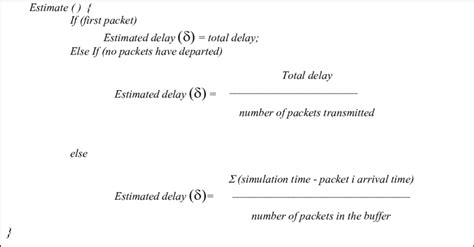 The Delay Estimation Algorithm Download Scientific Diagram