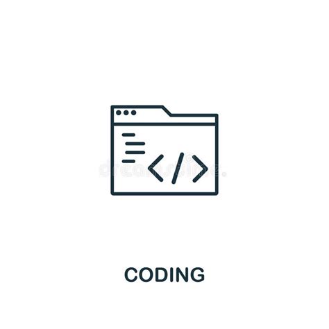 Coding Icon Premium Style Design From Design Ui And Ux Icon Collection Pixel Perfect Coding