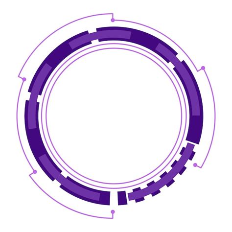 Premium Vector Modern Circle Tech Frame