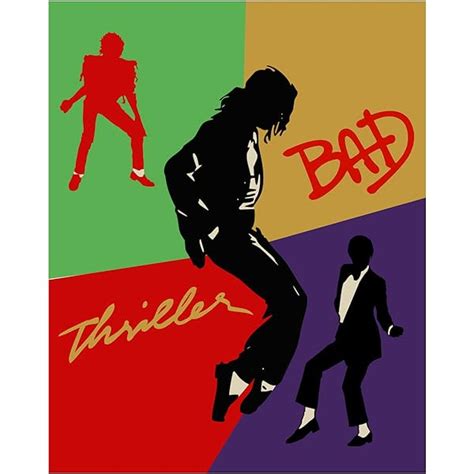 Amazoncom Michael Jackson Bad Album Cover Music Poster