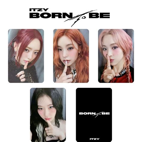 Itzy Born To Be All Member Photocards PC Template Digital Download ITZY Photocards Pcs Etsy