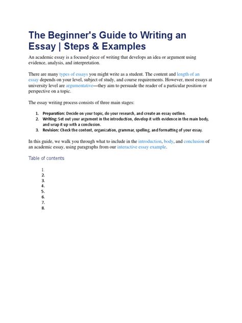 How To Write Eassay Pdf Essays Visual Impairment