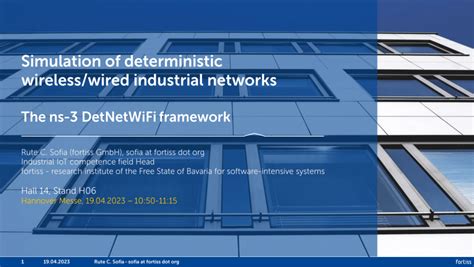 Pdf Simulation Of Deterministic Wiredwireless Industrial Networks With The Ns 3 Detnetwifi