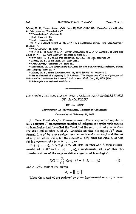 On Some Properties Of One Valued Transformations Of Manifolds Pdf 2nr322drhpu0