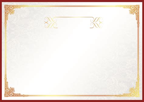 Simple European Certificate Border Background Material Wallpaper Simple Continental