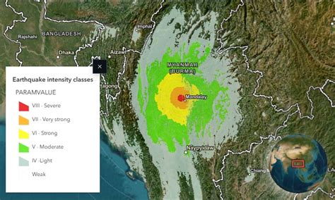 Data In Emergencies Impact Assessment Of Earthquake In Myanmar Nasa