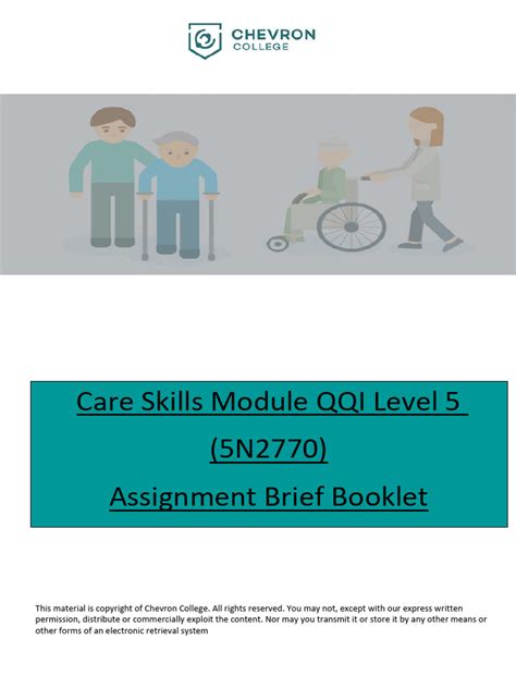 Care Skills Assignment Brief Booklet Download Free Pdf Learning
