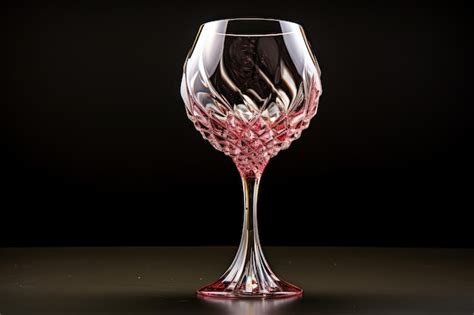 Premium Ai Image Crystal Wine Glass