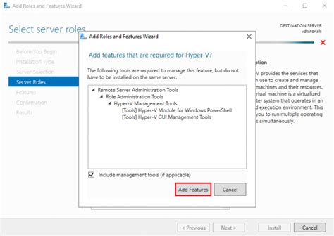 install and configure hyper v on windows server ded9