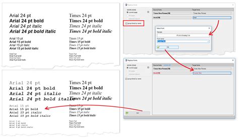 Replace Fonts Plugin For CorelDraw From ReproScripts Core Library