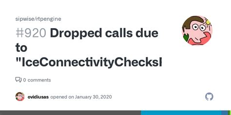 Dropped Calls Due To IceConnectivityChecksFailed Issue 920