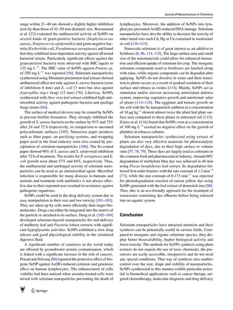 Biosynthesisofseleniumnanoparticlesusingplantpdf Chemistry