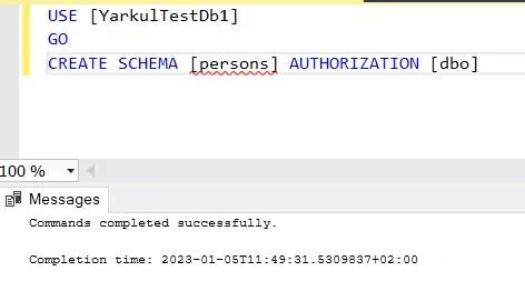 Create Schema In Ms Sql Server Using Management Studio Or Sql Statement