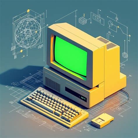 Free Vintage Computing Blueprint Photo Ibm Pc Computer Download At Stockcake