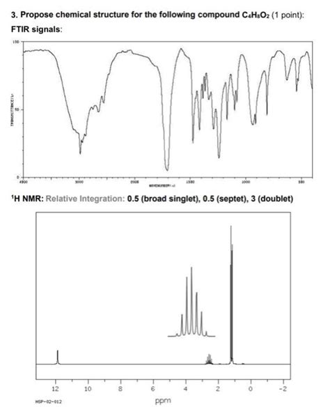 Solved 3 Propose Chemical Structure For The Following