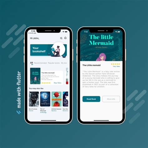 book app ui made with flutter ui design tutorial flutter book app