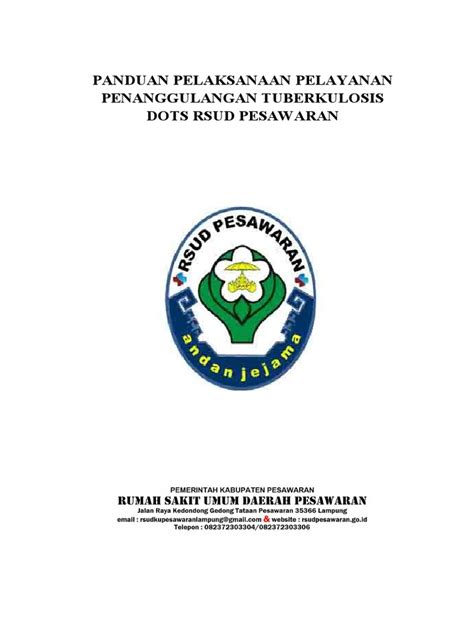 Panduan Pelayanan Dots Tb Rsud Pesawaran Pdf