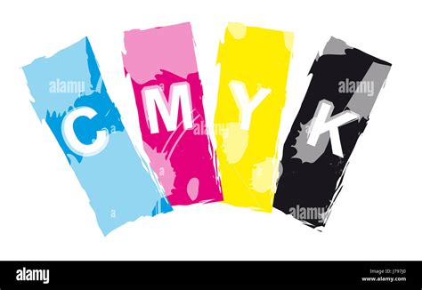 Abstract Cmyk Color Guide Stock Photo Alamy