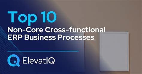 Top 10 Non Core Cross Functional Erp Business Processes Elevatiq