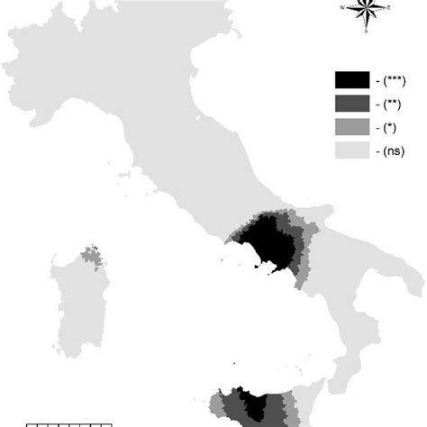 Results Of A Geographically Weighted Regression For The Relationship Download Scientific