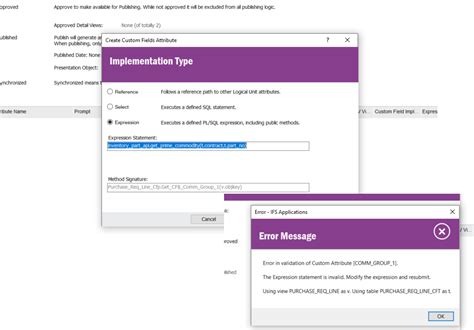 custom field expression ifs community