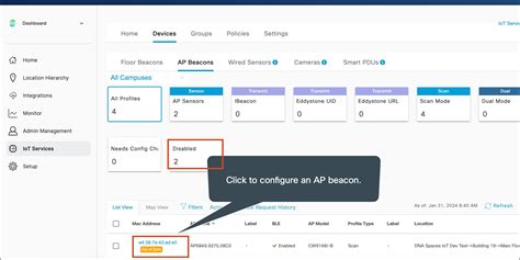 Cisco Spaces Iot Service Configuration Guide Wireless Ap As A