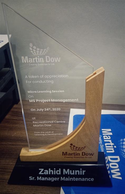 Zahid Munir Choudhry On Linkedin Tokenofappreciation Msproject
