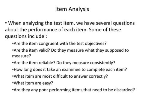 Item Analysis Ppt Pptx