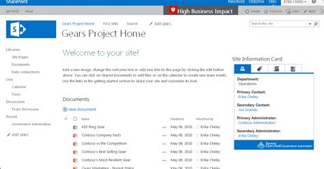Deeper Microsoft Sharepoint Integration Features In Docave Governance