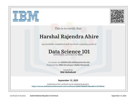 Harshal Ahire On Linkedin Successfully Completed And Received A