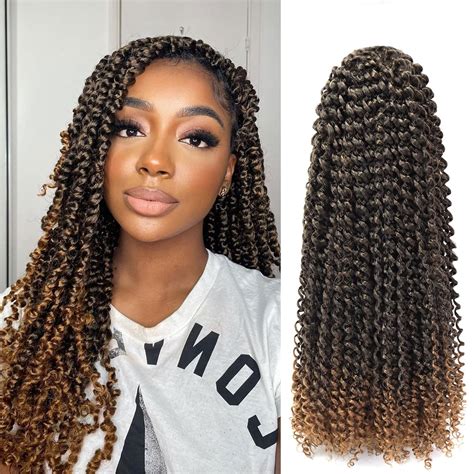 Buy Passion Twist Hair 18 Inch 6 Packslot Water Wave Crochet For Passion Twists Long Bohemian