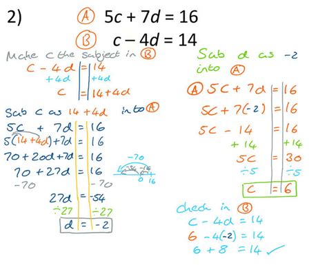 Edexcel Gcse Maths Simultaneous Equations Tessshebaylo