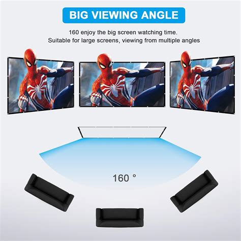 Buy 120 Inch Projection Screen Fangor 4k Video Projector Screen Full Hd Movie Screen Anti