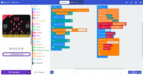 Send Temperature And Humidity Data To Thingspeak Using Microbit