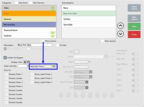 Modifier Page Ratios Exatouch Knowledge Base