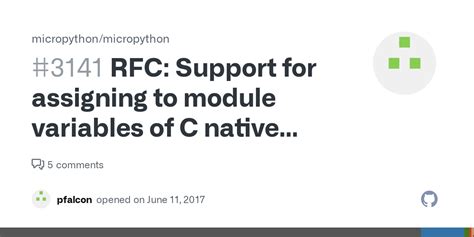 Rfc Support For Assigning To Module Variables Of C Native Modules