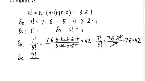 How To Compute The Factorials Youtube