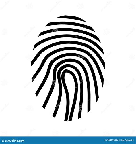 Fingerprint Probe Logo Vector Stock Illustration Illustration Of Symbol Thumb 269279726